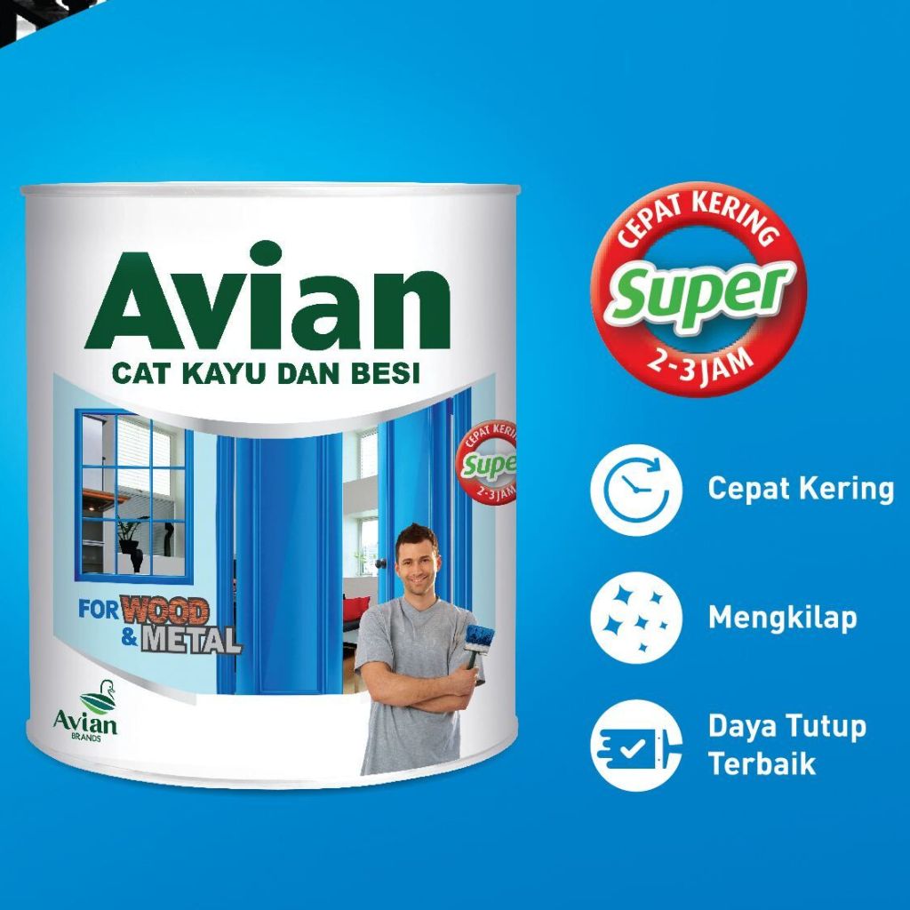 Jual CAT AVIAN 25cc / 50cc / 100cc / 200cc | CAT KAYU DAN BESI | BANYAK ...