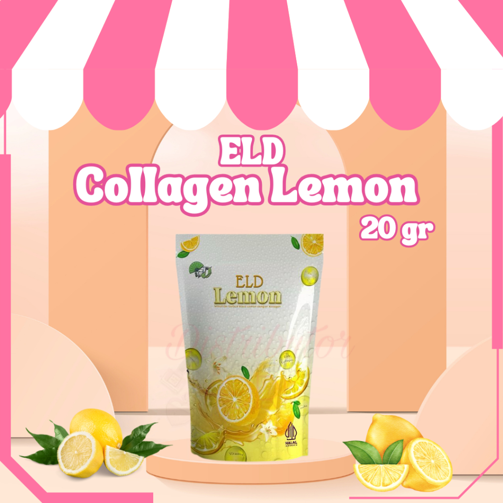 Jual ELD Collagen Drink Minuman Pemutih dan Pelangsing [ELD Lemon KECIL ...