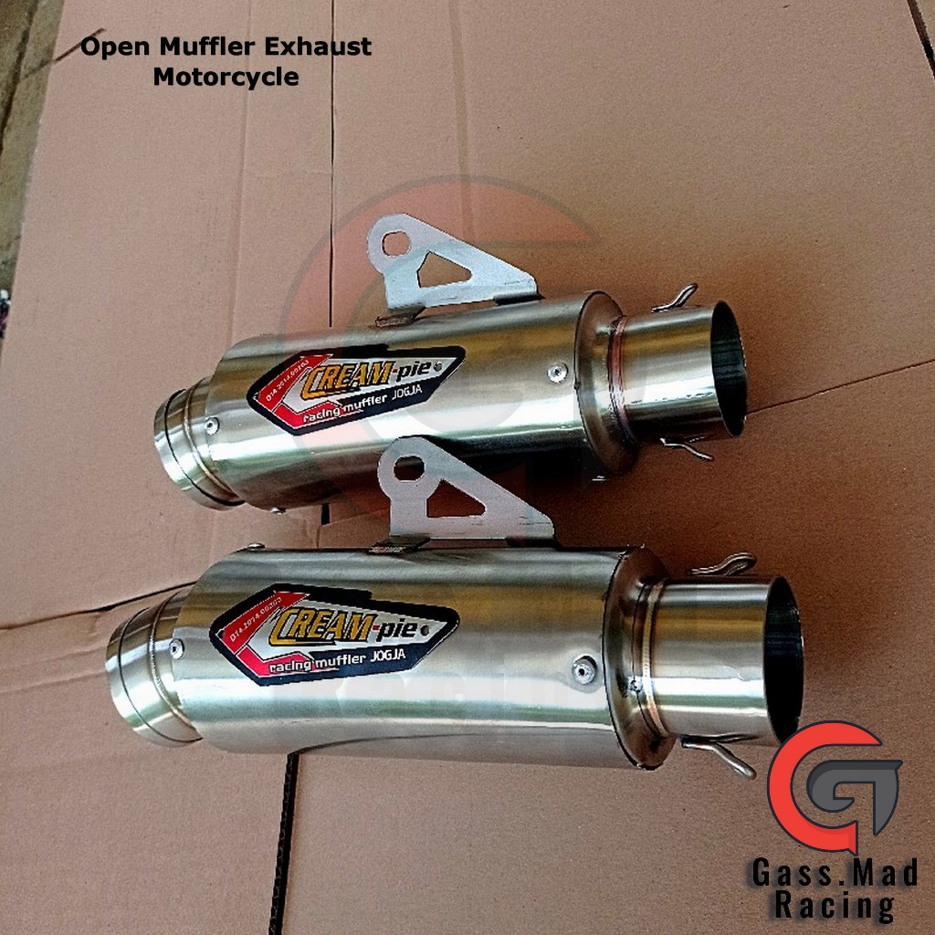 Jual Creampie Muffler Open Exhaust 50/51 mm diameter inlet | Shopee ...