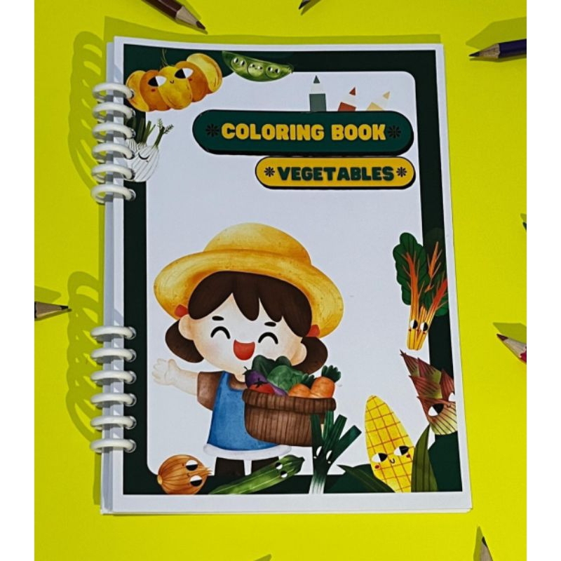 Jual Buku mewarnai anak anak/Kids coloring book/Vegetables/Sayuran ...