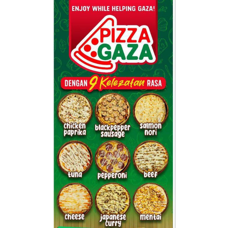 Jual Pizza Gaza frozen all varian ukuran medium 20 cm tanpa box ...