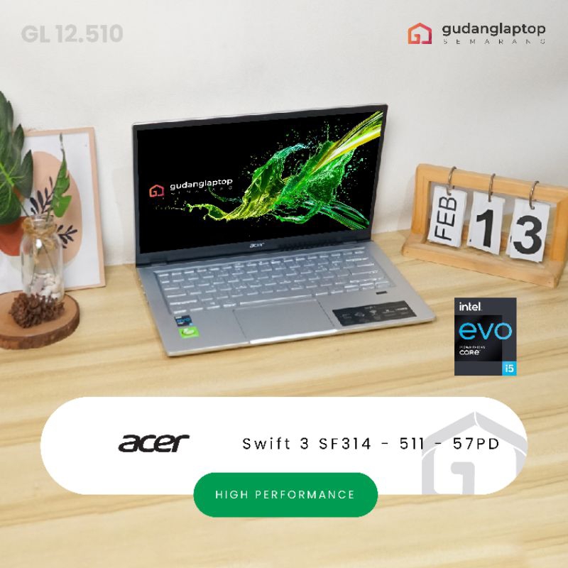 Jual ACER Swift 3 SF314 - 511 - 57PD Intel Core i5-1135G7 8/512 Intel ...
