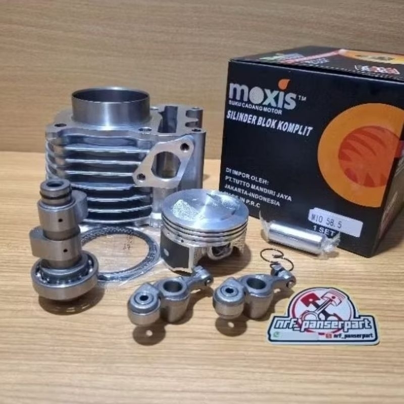Jual PAKET BORE UP BLOK SEHER/BORING SET 58,5 MM PEN 15+TEMPLAR RRA+NOKEN AS RACING YAMAHA MIO ...
