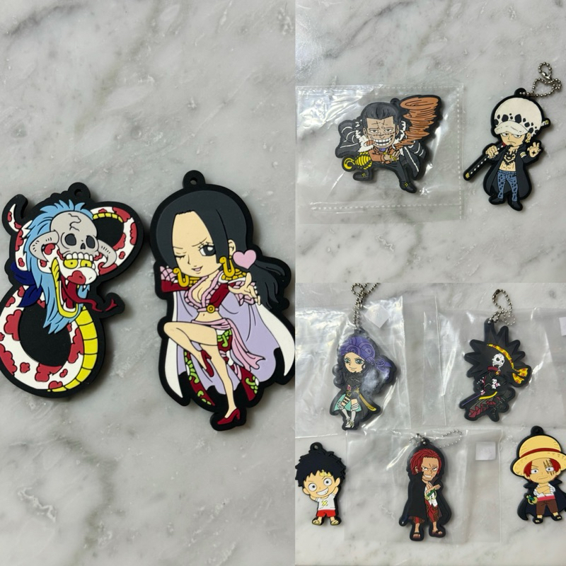 Jual [ORIGINAL] One Piece Characters Rubber Anime Keychain | Shopee ...
