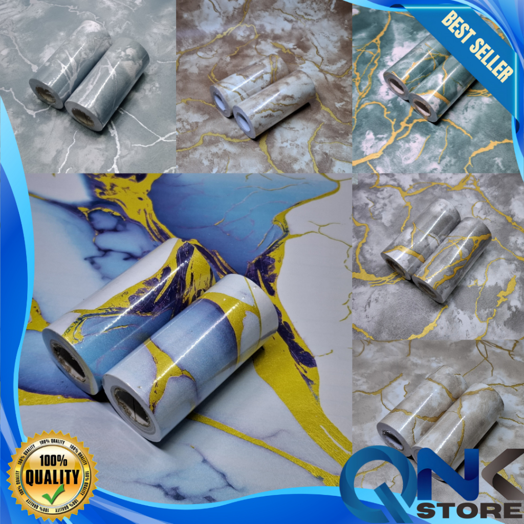 Jual Border List Wallpaper Motif Marmer 10cm x 10m Sticker Dekorasi ...