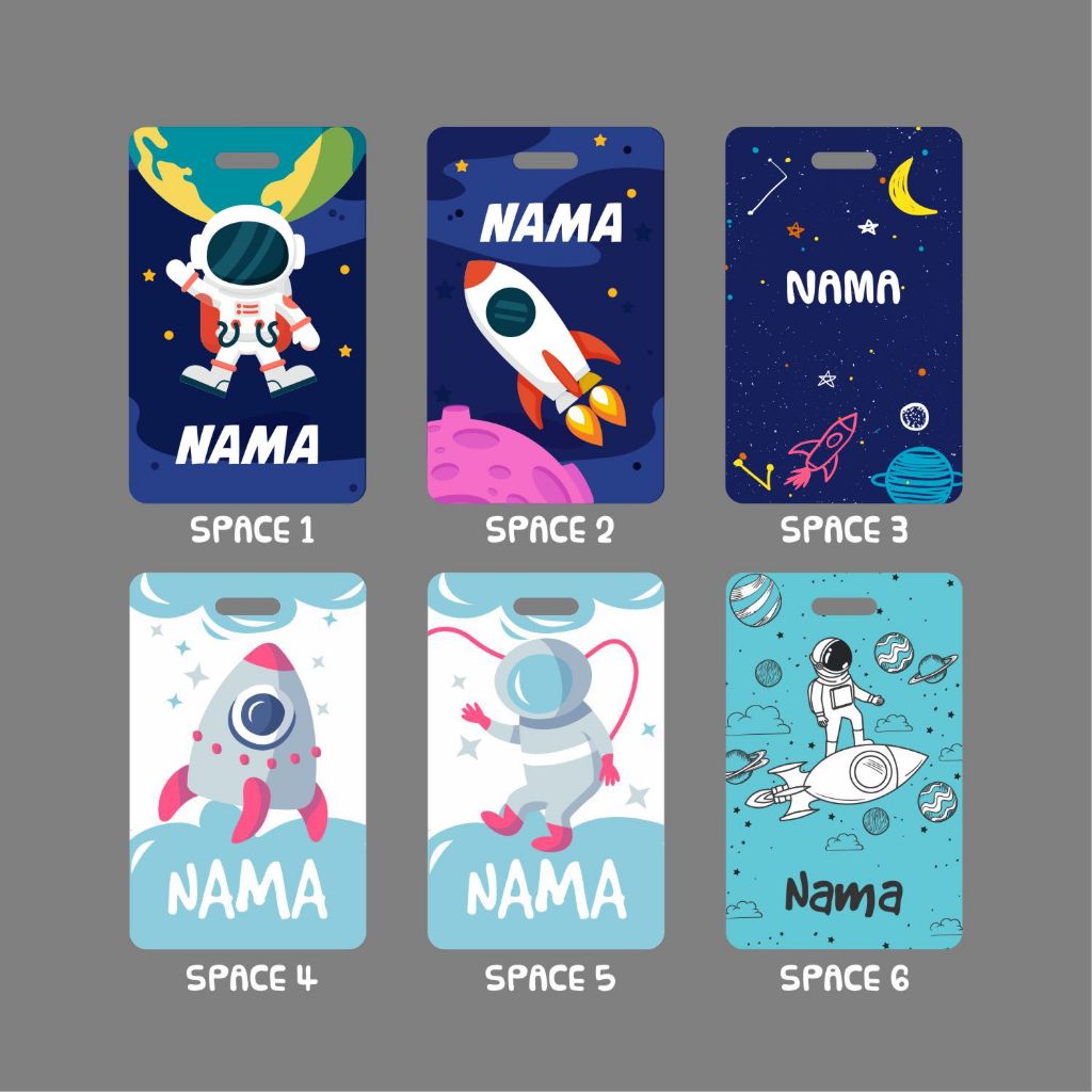 Jual Space Astronot Bag Tag / luggage tag / gantungan koper / name tag ...