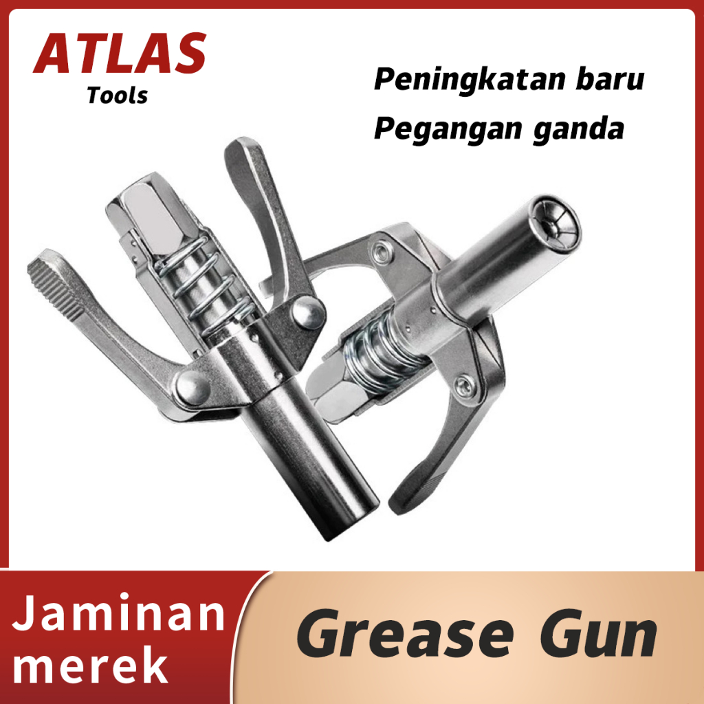 Jual ATLAS Tools Grease Gun Grease Coupler Heavy Duty Dengan Handle ...