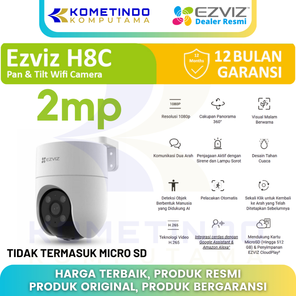Jual H8C 2MP 1080P - EZVIZ Outdoor Smart Wireless IP Camera CCTV ...