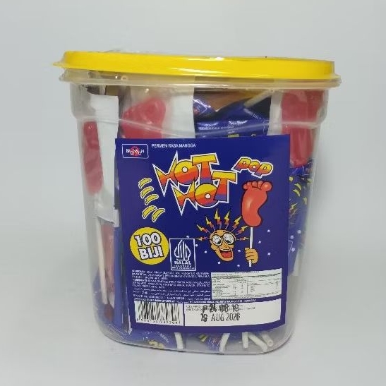 Jual HOT HOT CONTAINER PERMEN KAKI ISI 100pcs | Shopee Indonesia