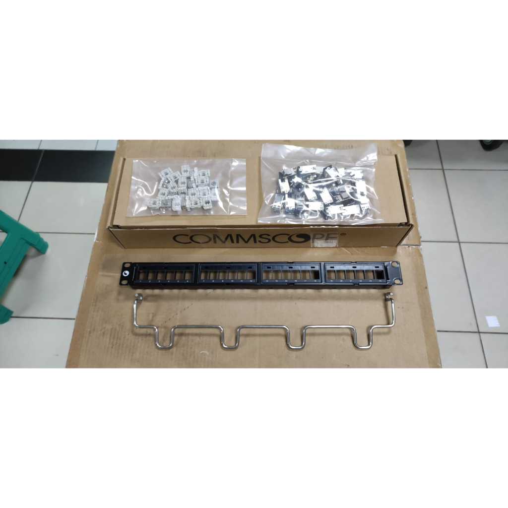 Jual amp commscope patch panel FTP STP cat6A cat7 10 gig include ...