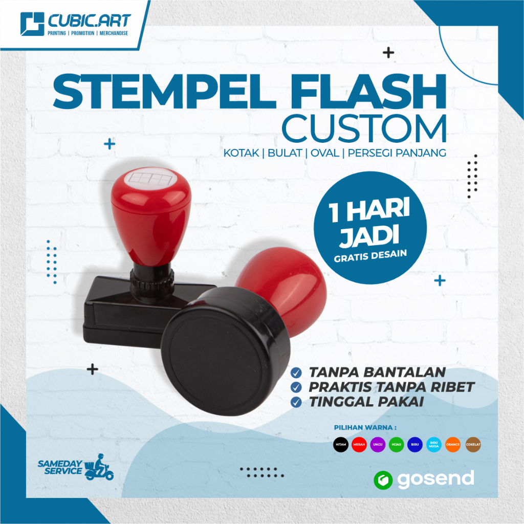 Jual Stempel Custom ( Bulat - Lonjong - Kotak ) | Shopee Indonesia