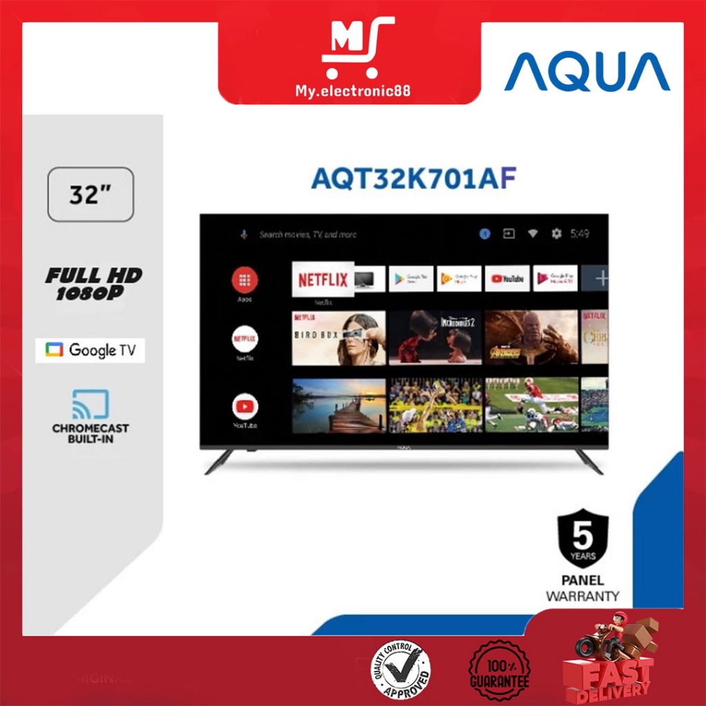 Jual AQUA LED ANDROID TV 32" ( AQT-32K701AF) | Shopee Indonesia