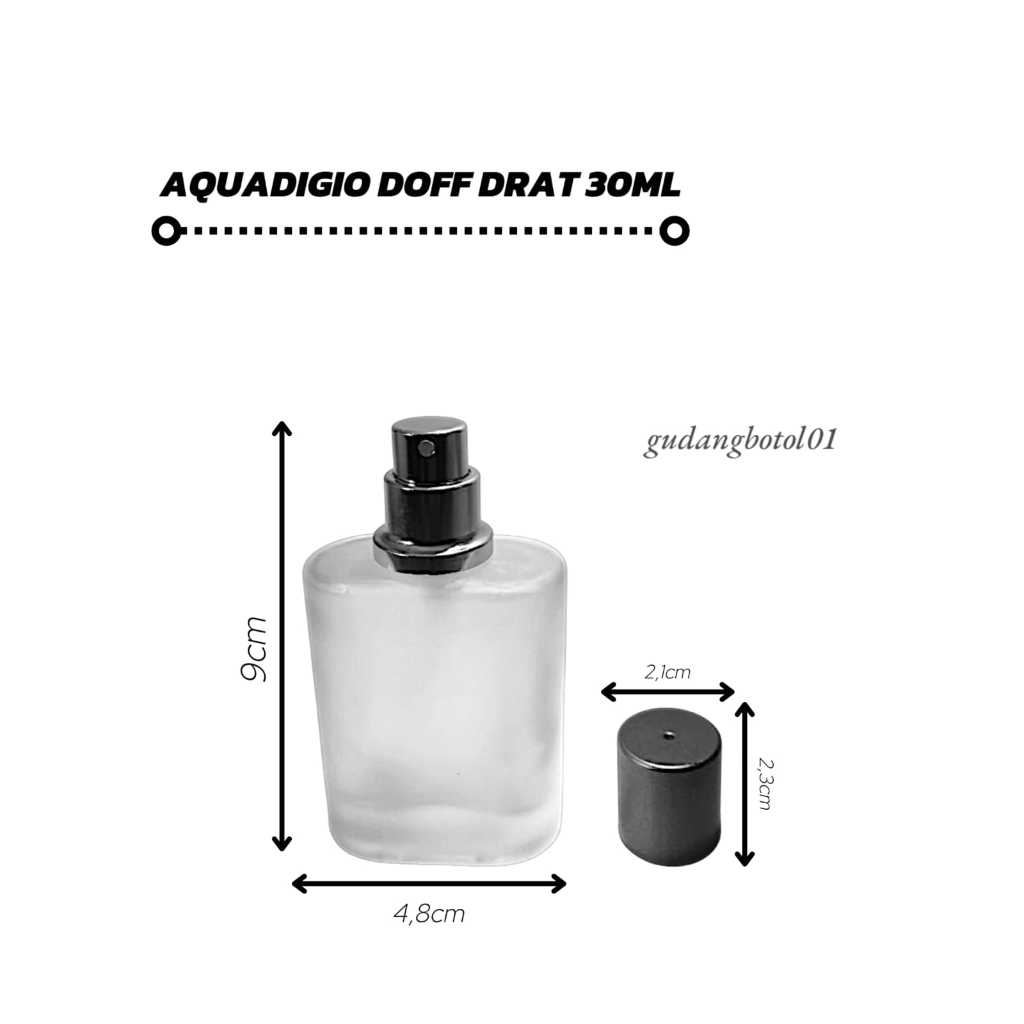 Jual Botol parfum kosong Aquadigio Doft Drat 30ml/botol adg/Putar/Murah ...
