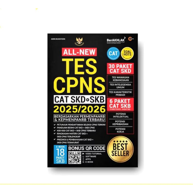 Jual Buku Original ALL-NEW TES CPNS CAT SKD + SKB 2026/2026 BEST SELLER ...
