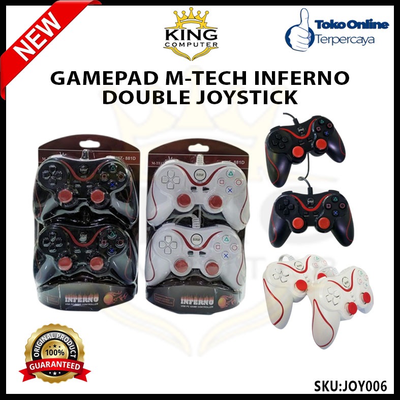 Jual GAMEPAD M-TECH INFERNO MT-881D DOUBLE JOYSTICK | Shopee Indonesia