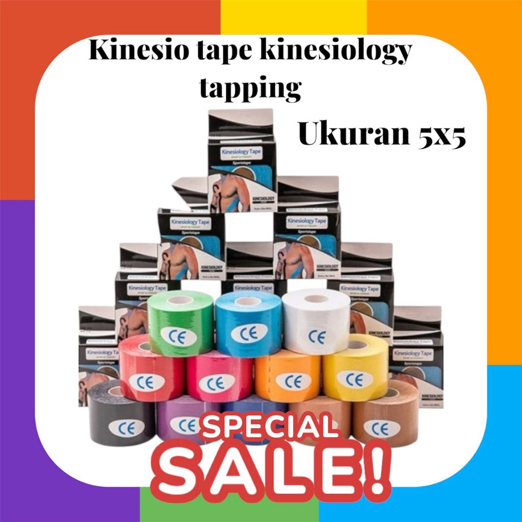 Jual KINESIO TAPE 5CM X 5M Kinesiology Tapping Import Original | Shopee Indonesia