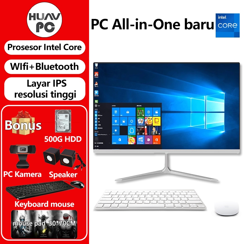 Jual Huav Baru Komputer Full Set Belajar, Kantor, gaming PC All-in-One, Prosesor Core i5/i7, RAM ...