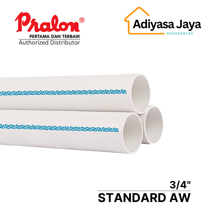 Jual Pralon uPVC AW 3/4 (Pralon) / Pipa PVC Kelas AW | Shopee Indonesia
