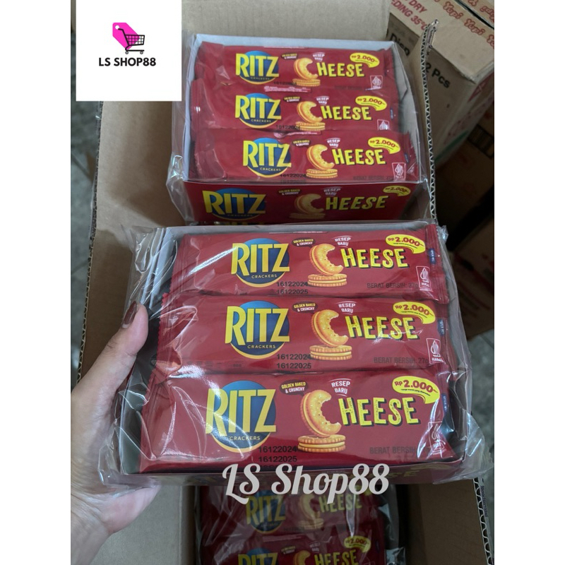 Jual RITZ biskuit Crackers Sandwich Cheese Box 12 X 27gr | Shopee Indonesia