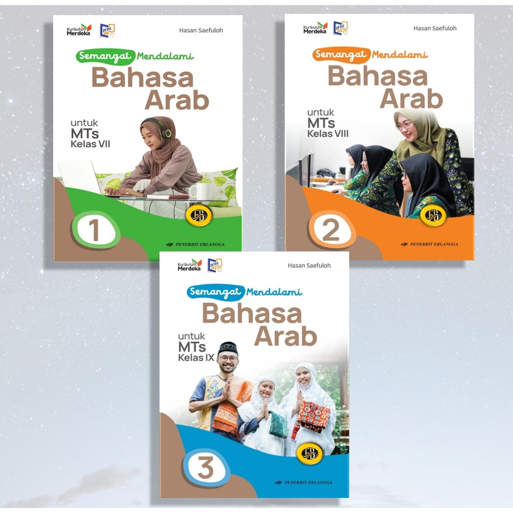 Jual [Penerbit Erlangga] SEMANGAT MENDALAMI BAHASA ARAB MTS Kelas 7, 8 , & 9 Kurikulum Merdeka ...