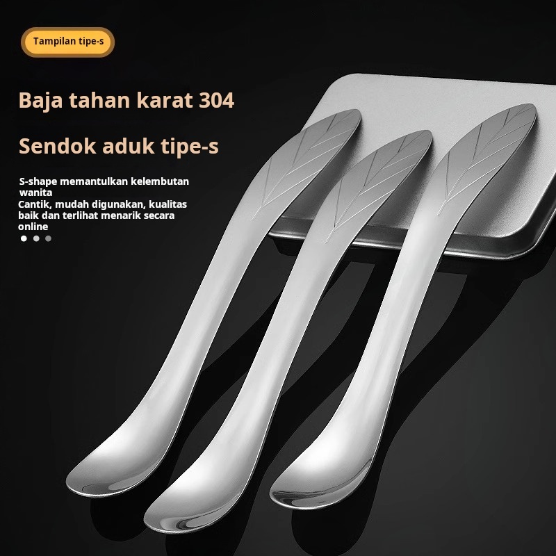 Jual Sendok pengaduk berbentuk S dari baja tahan karat 304, sendok isi ...