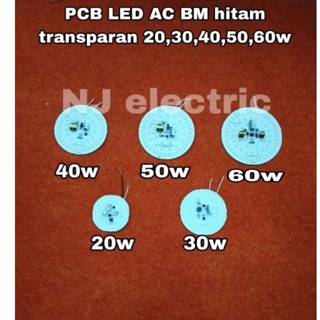 Jual PCB LED ac hitam transparan | Shopee Indonesia