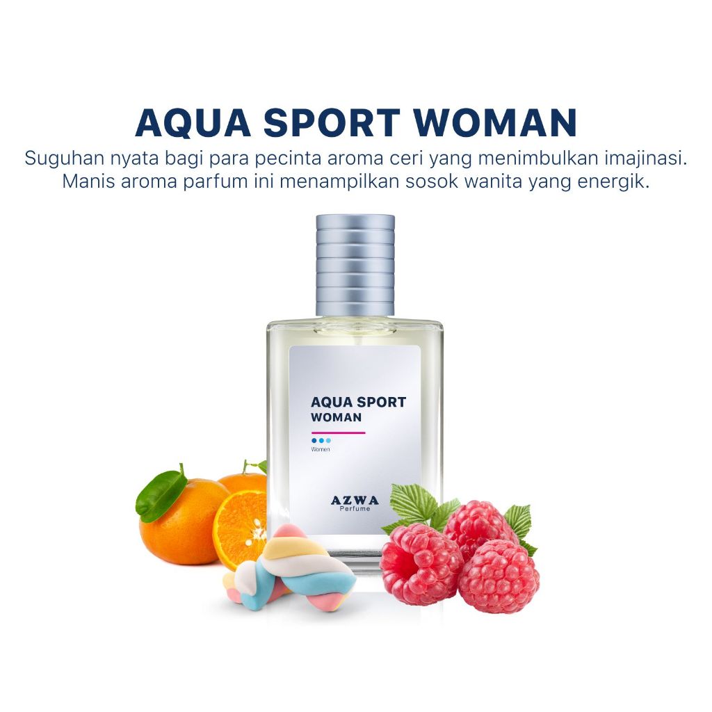 Jual AZWA - Aqua Sport Woman Aqua Sport Man Aqua Barbie Kiss Charm And Sexy Chewinggum Vanilla ...