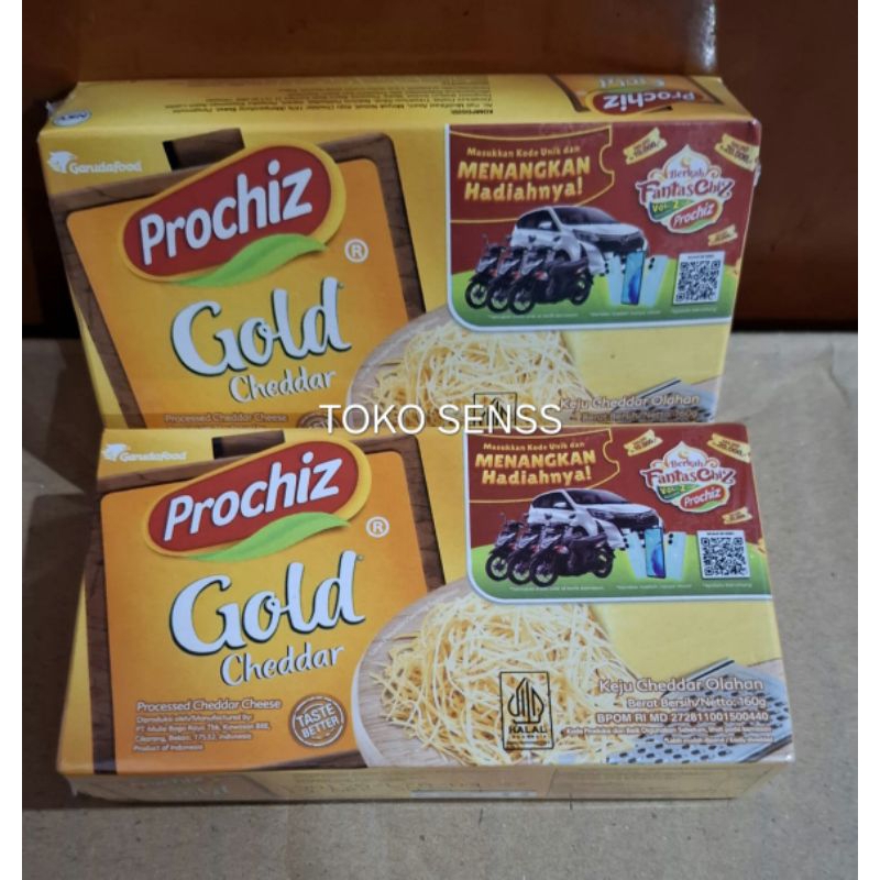 Jual PROCHIZ GOLD CHEDDAR//KEJU CHEDDAR OLAHAN//KEJU PARUT// NETTO 160 ...