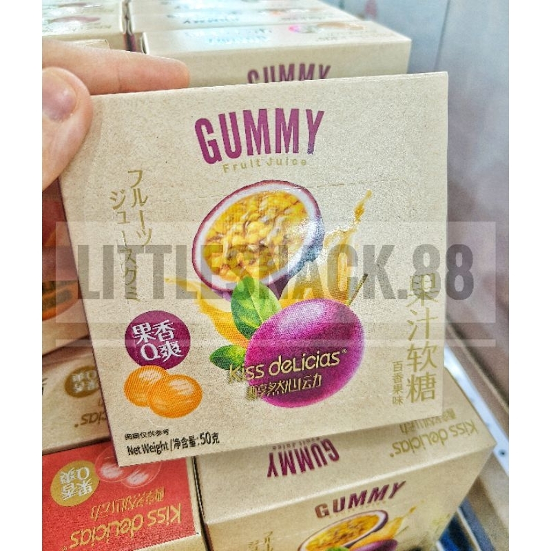 Jual PERMEN GUMMY KISS DELICIAS JUICY 50GR | Shopee Indonesia