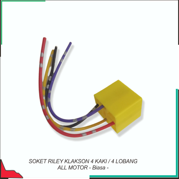 Jual Soket Riley Klakson 4 Kaki / 4 Lobang All Motor - Biasa - | Shopee ...
