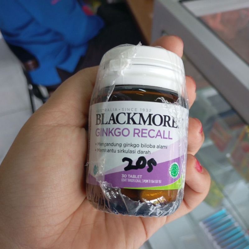 Jual black mores ginkgo recall 30 tab | Shopee Indonesia