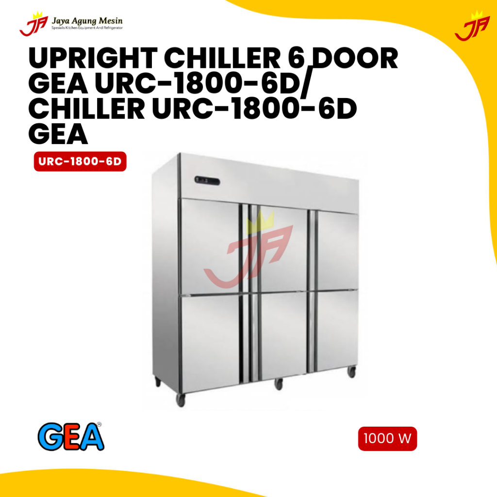 Jual GEA Upright Chiller 6 Door URC-1800-6D / Chiller URC-1800-6D ...