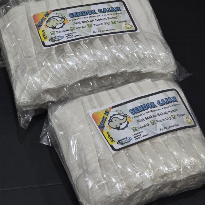 Jual Sendok Plastik Set/Sendok Set Catering (50pcs) | Shopee Indonesia