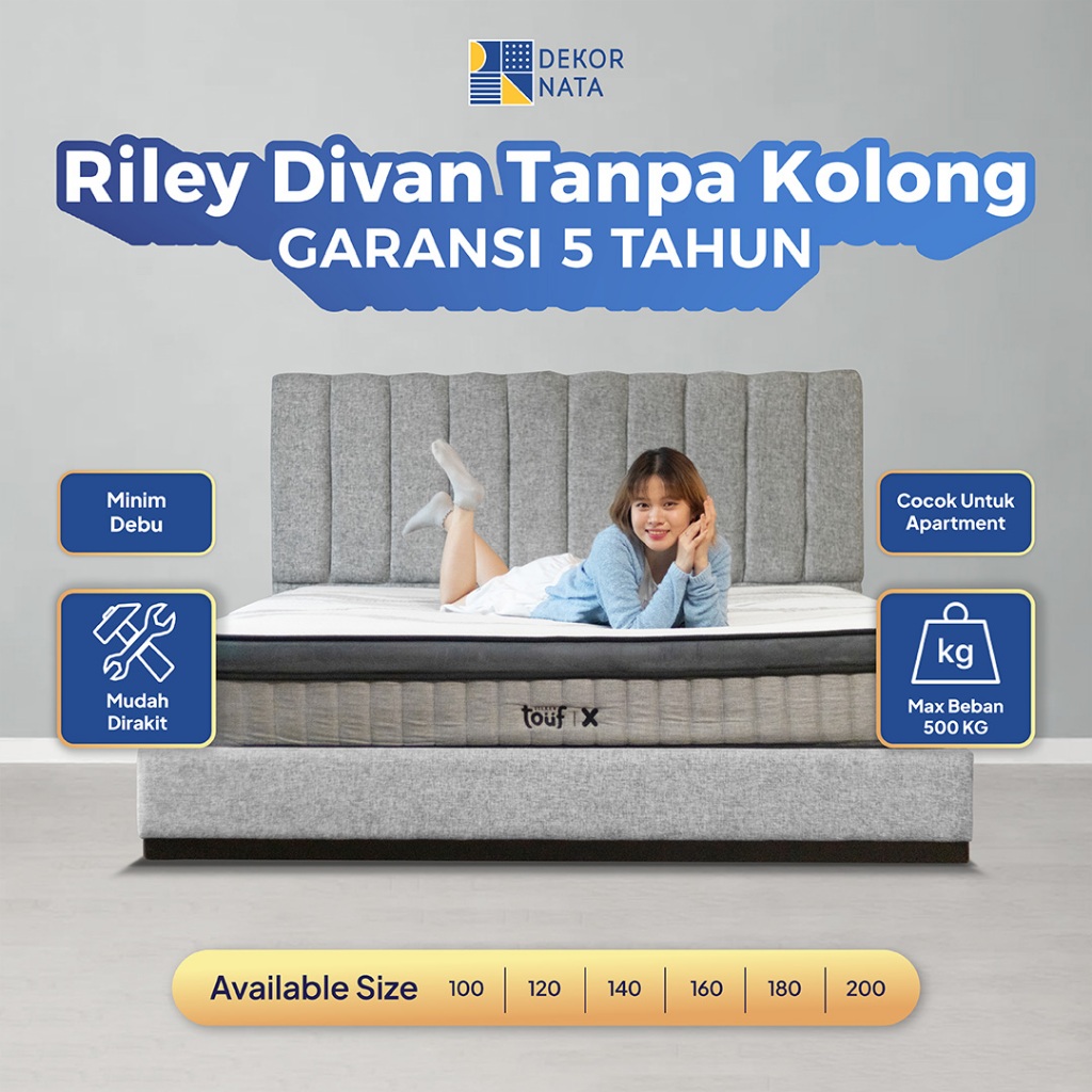 Jual [GARANSI 5 TAHUN] Dekornata - Riley Divan Tempat Tidur Laci Dipan ...