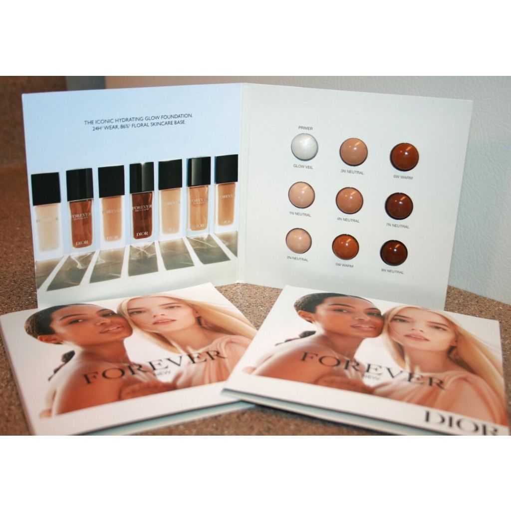 Jual DIOR Forever Skin Glow Foundation SAMPLE CARD EXP 202507 | Shopee ...