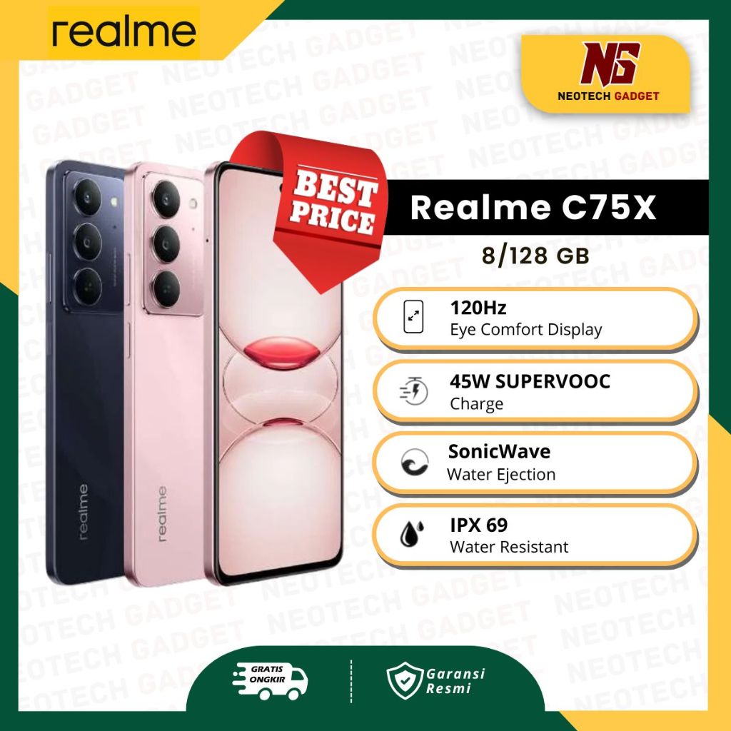 Jual Realme C75x Ram 8/128GB Original Garansi Resmi | Shopee Indonesia