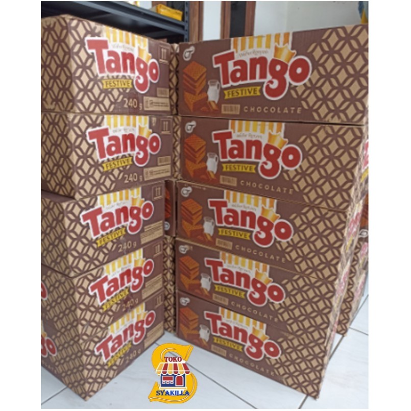 Jual Wafer Tango Coklat 1 dus isi 6 Kaleng @240gr | Shopee Indonesia