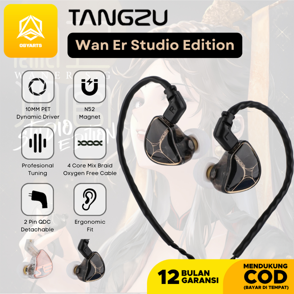 Jual Tangzu Wan Er / WanEr Studio Edition SE 10mm Dynamic Driver In Ear ...