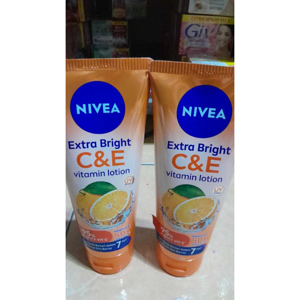 Jual NIVEA Body Lotion Extra Bright C&E Vitamin Lotion 180ml | Shopee Indonesia