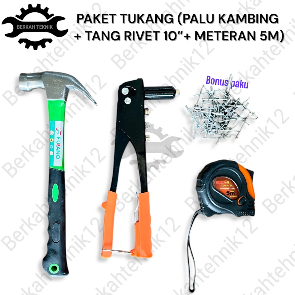 Jual PAKET Palu Kambing / Claw Hammer Ukuran 8 oz Gagagng Fiber+Tang ...
