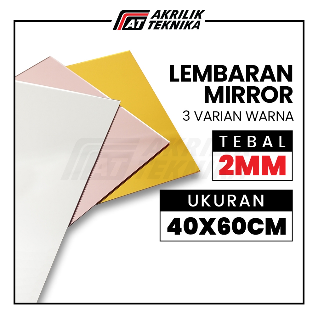 Jual Akrilik Mirror 40x60cm Gold Silver Rose Gold / Acrylic Sheet ...