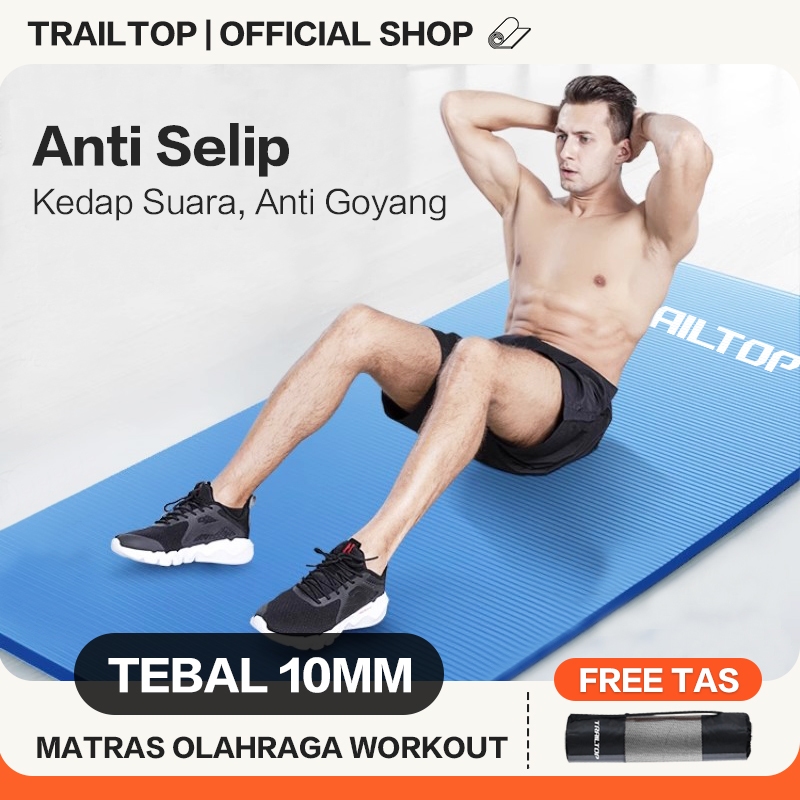 Jual TrailTop Matras Yoga Premium Anti Slip Matras Olahraga Yoga Mat ...