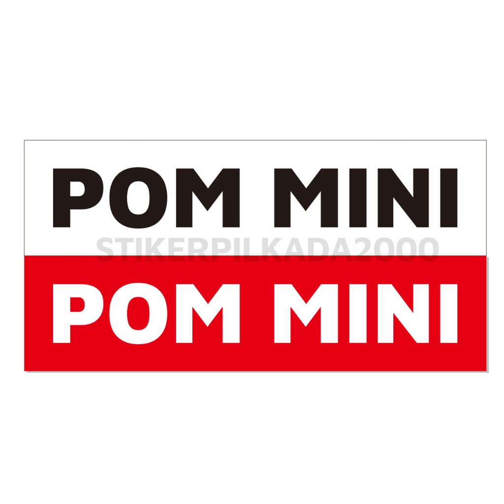Jual STIKER VINYL TULISAN POM MINI HIASAN MESIN POMPA | Shopee Indonesia