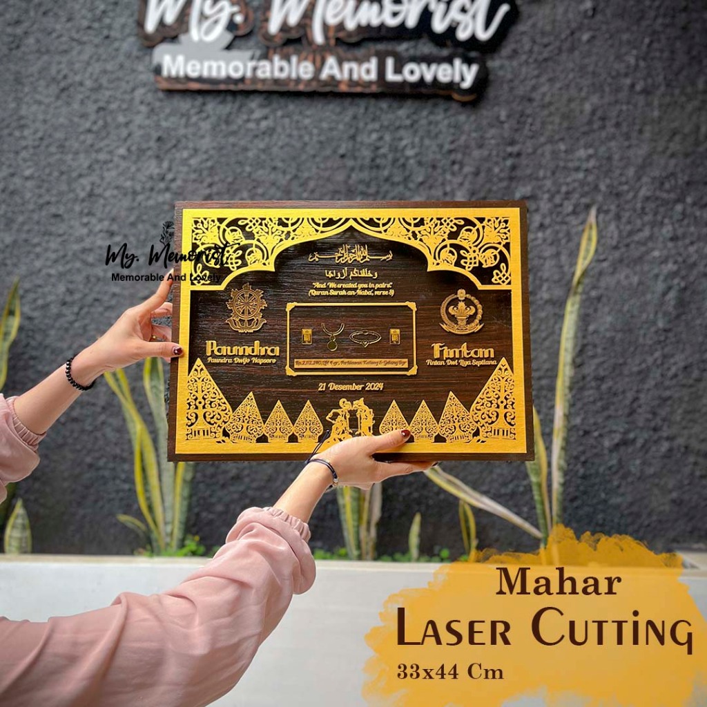 Jual Mahar Laser Cutting Landscape 33x44 cm | Shopee Indonesia