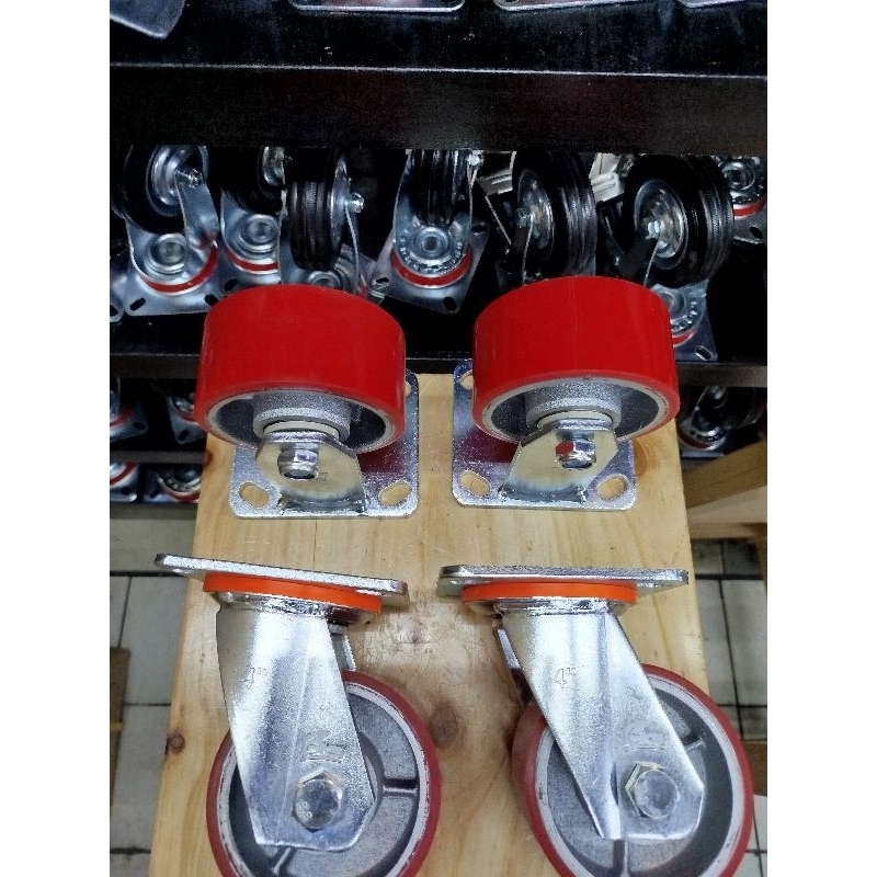 Jual RKS - Roda 4" inch HT heavy Duty PUCI Moldon Double bearing caster ...