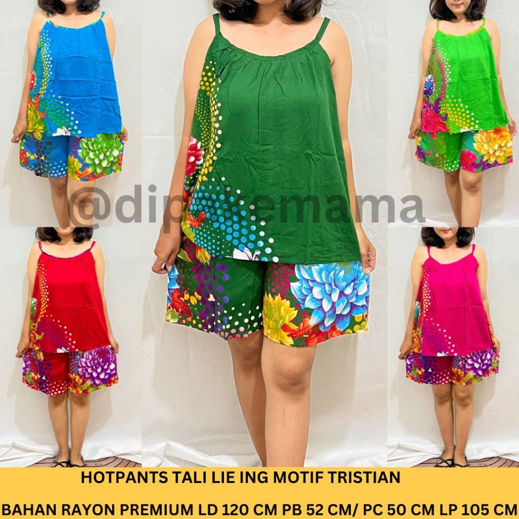 Jual SETELAN HOTPANTS YUKENSI TALI LIE ING MOTIF TRISTIAN LD MAKSIMAL 120 CM - DIPAKEMAMA ...