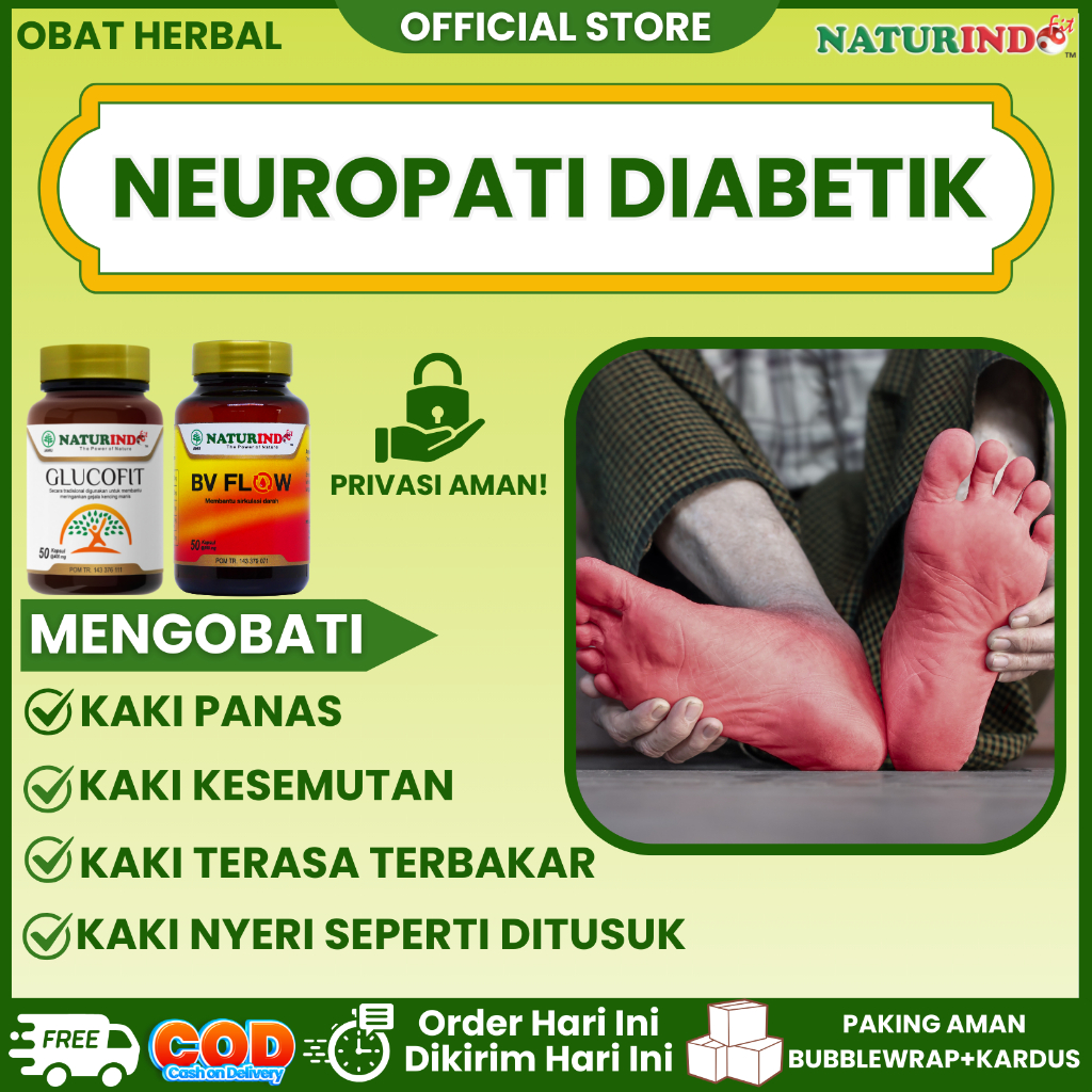 Jual Obat Kaki Panas Neuropati Diabetik Terasa Terbakar Diabetes ...