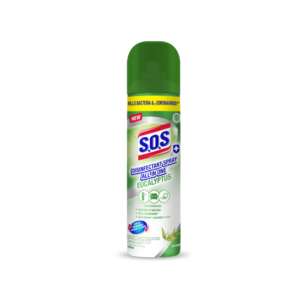 Jual SOS Disinfectant Spray All in One Eucalyptus 100 ml | Shopee Indonesia