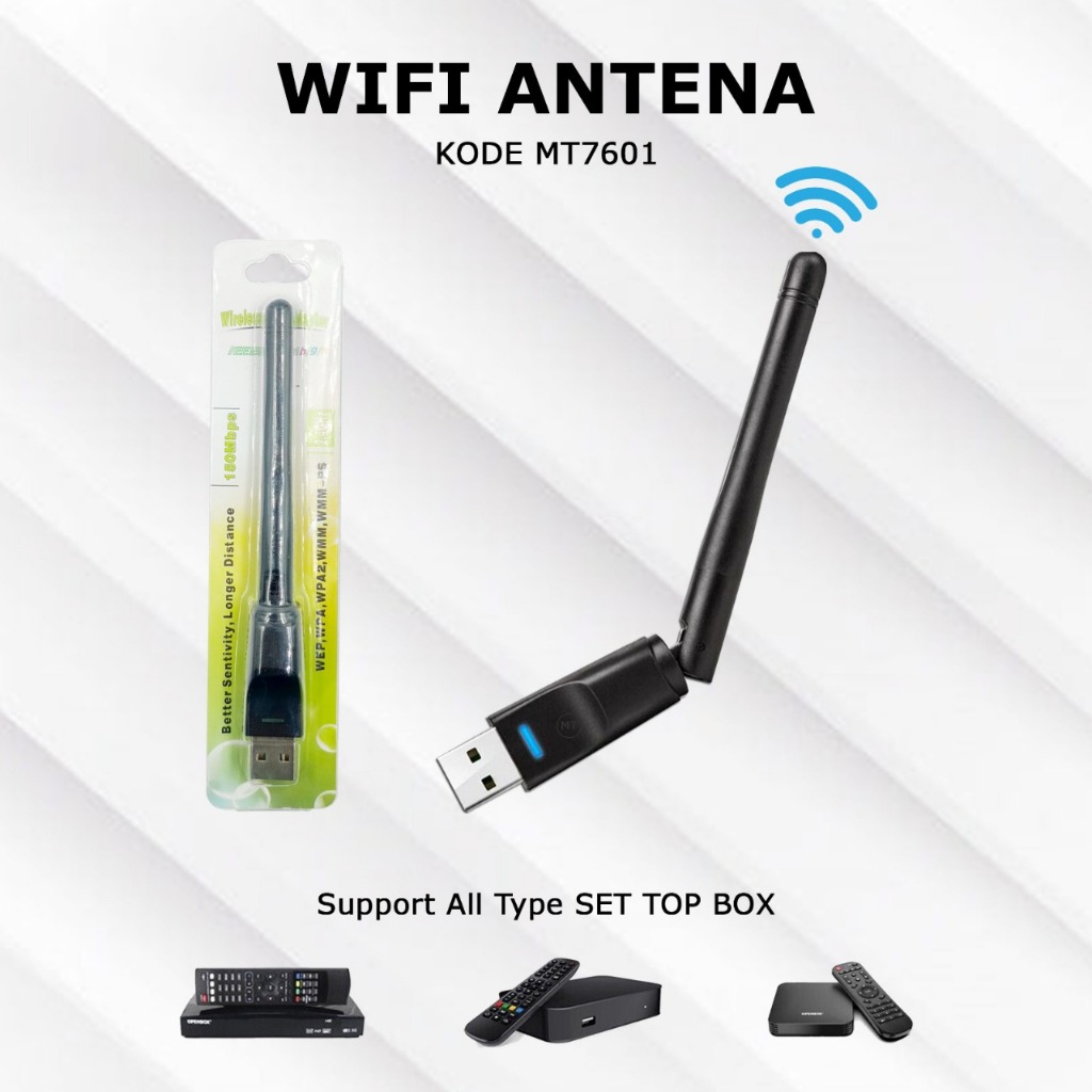 Jual USB WIFI DONGLE / USB DONGLE WIFI SET TOP BOX MT7601 Set Top Box DVB T2 / USB WIFI PC / USB ...
