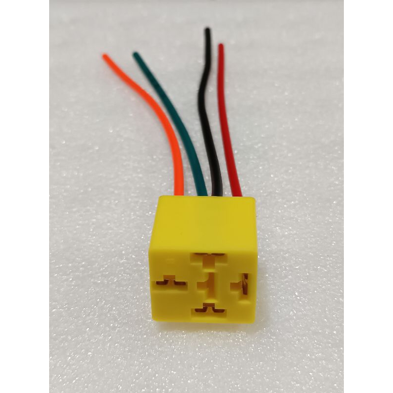Jual Socket cable relay RE5P/Socket kabel rumah relay kaki 4 pin untuk ...